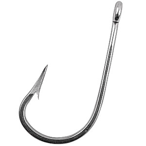 Saltwater Fishing Hooks Southern Tuna Hooks, 15pcs Big Game Hooks Trolling Hooks Stainless Steel Fishing Hooks Forged Extra 6X Strong Circle Hooks Ultra Sharp Knife Point Hooks