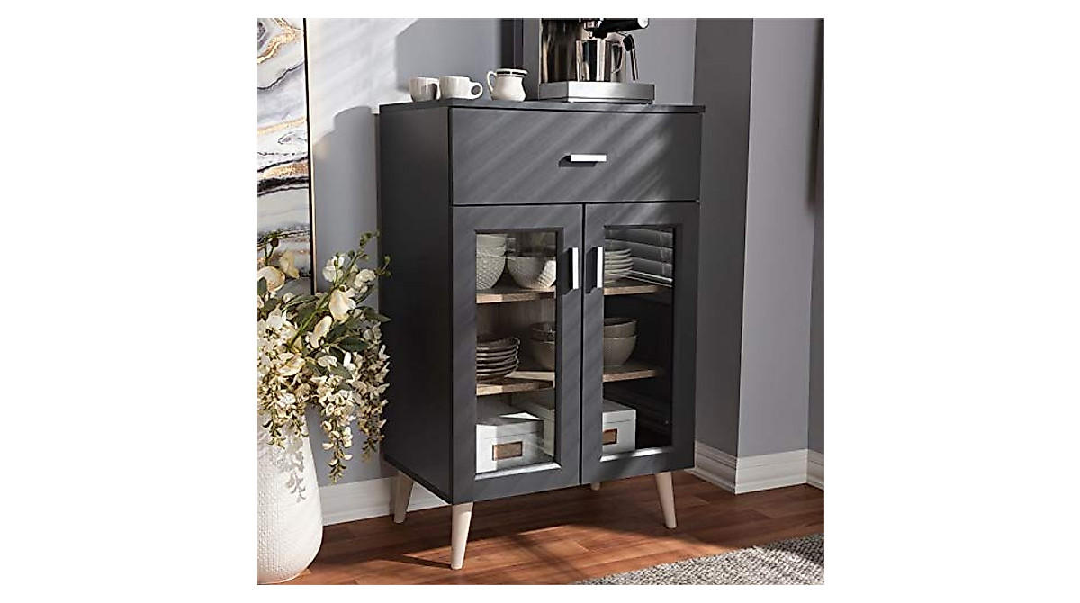 Shop Baxton Studio Jonas Server Cabinet - Modern Kitchen Storage