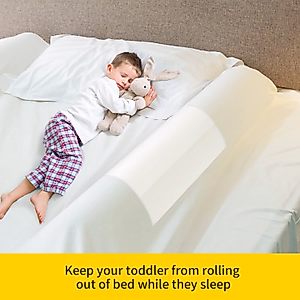 USHMA [2-Pack] Travel Bed Rails for Toddlers | Inflatable Bed Rails, Blow Up Bed Rails for Kids | Toddler Bed Guard Rail for Full, Queen, King Size Beds | Portable Bed Rail for Home, Hotel or Travel