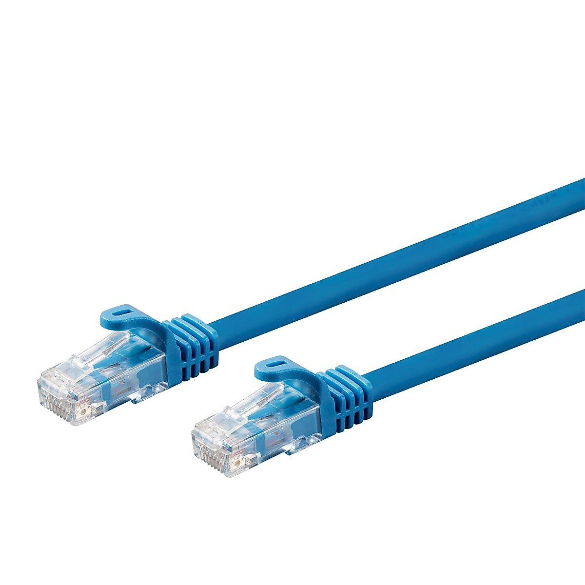 Monoprice Cat6 50ft Blue CMP Patch Cable UTP Solid 23AWG 550MHz Pure Bare Copper Snagless RJ45 Entegrade Series Ethernet Cable