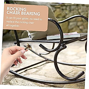 DOITOOL 4pcs Rocking Chair Bearing Rocker Glider Mechanic Accessories Machine Screws Glider Rocker Parts Patio Chair Screws Glider Chair Hardware Rocking Chair Connecting Piece Iron Nut