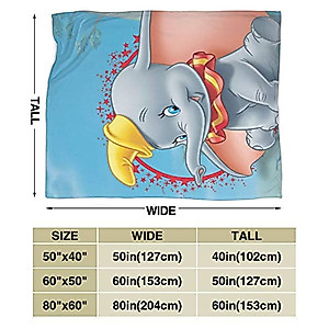Dum-Bo Warm Comfortable and Soft Sherpa Flannel Throw Blanket, Suitable for All Seasons Various Sizes Suitable for Men Women and Children