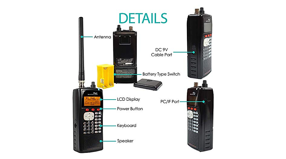 Whistler WS1040 Handheld Digital Scanner - P25 Trunking