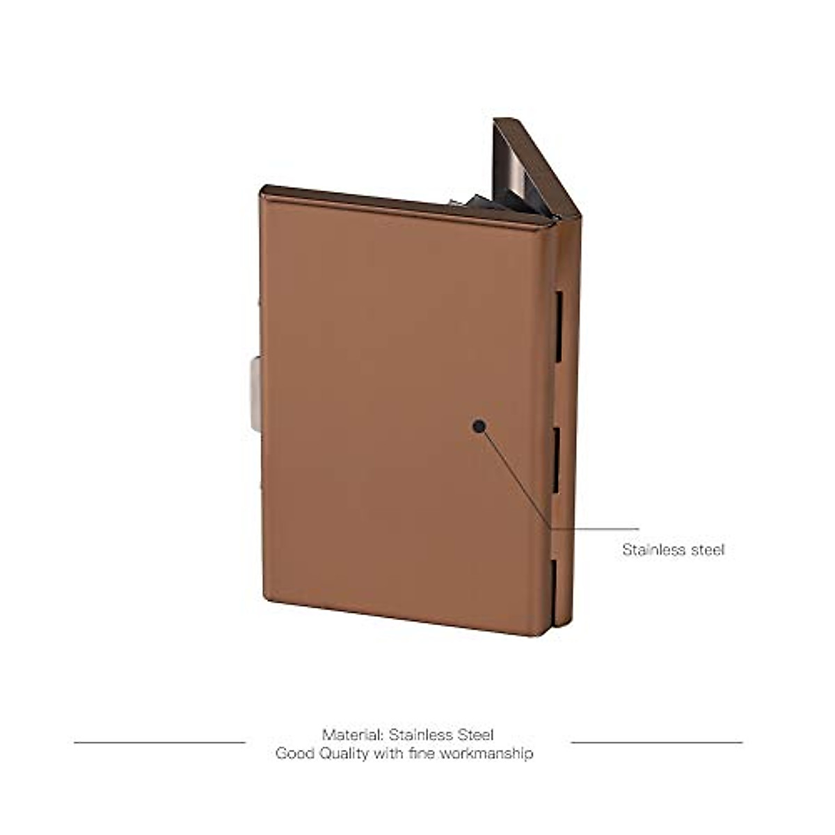 RFID Credit Card Holder Metal Wallet Stainless Steel Credit Card Protector Case Business Card Holder for Men or Women