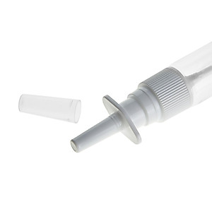 24 Pack Clear Empty Nose Spray Bottle, Reusable Nasal Bottle for Travel Case (0.35 Oz)