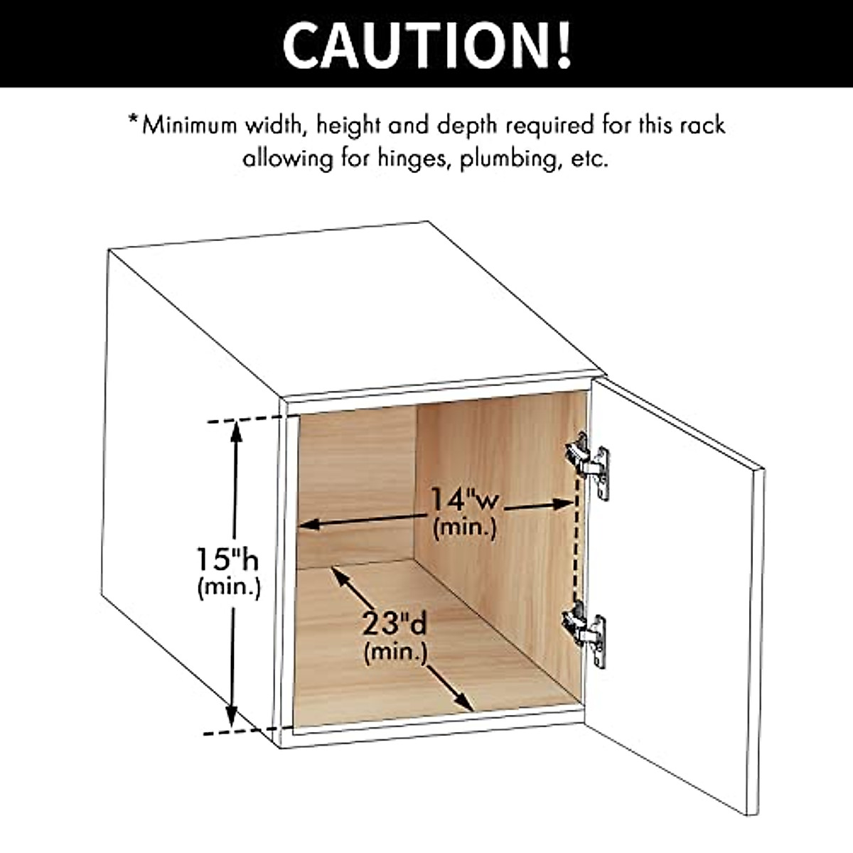 KES Pull Out Cabinet Organizer, Pot and Pan Organizer for Cabinet 12" W * 21" D Cookware Organizer Slide Out for Pans, Pots, and Lids Matte Black Under Sink Organizers and Storage, KPR500W30D53-BK