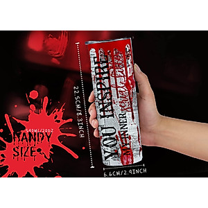 Onebttl True Crime Gifts for Women, Crime Scene Merchandise Cups, Mugs for Crime Show Lovers, 20Oz Stainless Steel Travel Tumbler, White, Inspire