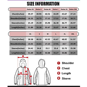 PUREMSX Down Coat for Women, Warm Winter Thick Faux Fur Hood Hiking Spring Outdoor Puffer Jacket Mother's Gift,Black,Large