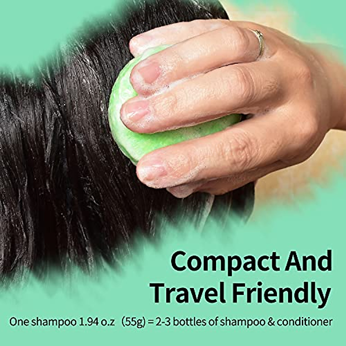 Argan Oil Macadamia Oil Shampoo bar 2 in 6 shampoo and conditioner, Vegan Solid Bars For All Hair Types-Beamarry