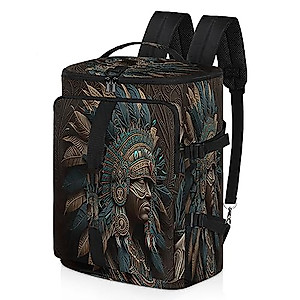 Aztec Colorful Vintage Style (01) Gym Duffle Bag for Traveling Sports Tote Gym Bag with Shoes Compartment Water-resistant Workout Bag Weekender Bag Backpack for Men Women