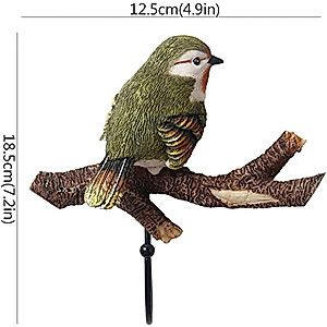 WNESY Wall-Mounted Coat Rack Bird Decoration Hook Modern European-Style Living Room Wall Coat Rack Room Creative Coat Hook Wall-Mounted Coat Hook-E