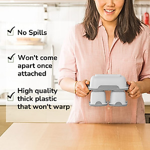 OmieBox OmieGo Plant-Based Plastic Leakproof Lunch Bento Box, Food Storage Containers, Snack Container, Meal Prep, For Adults