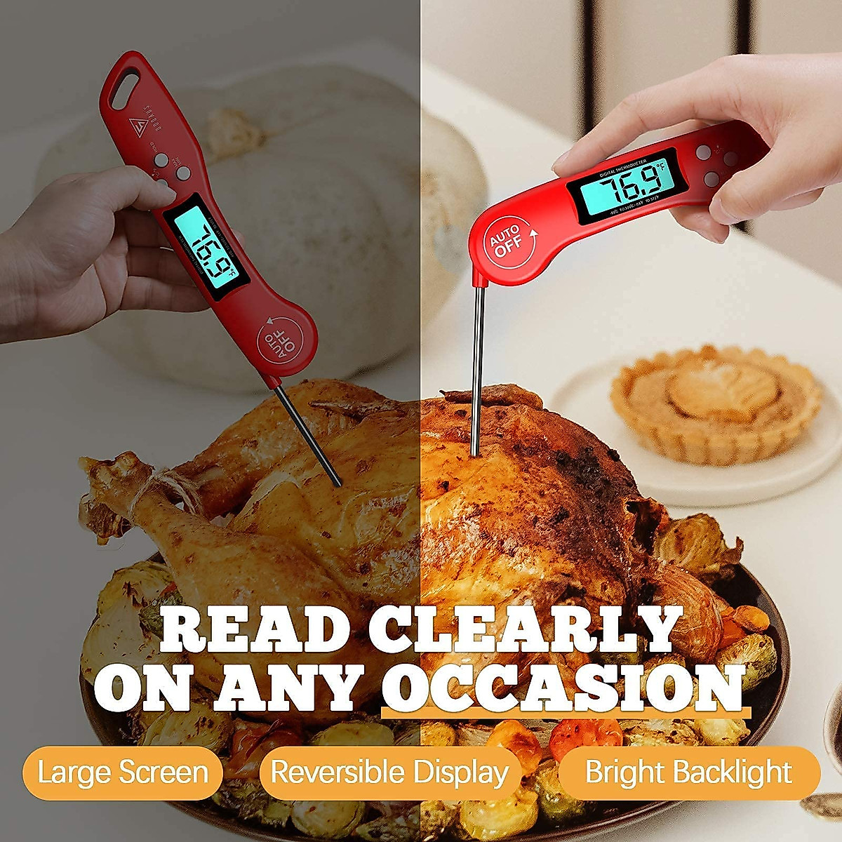 DOQAUS Digital Meat Thermometer [2 Pack] (CP1)