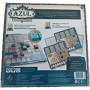 Azul Crystal Mosaic Board Game EXPANSION | Strategy Game | Tile Placement Game | Family Board Game for Adults and Kids | Ages 8+ | 2-4 Players | Avg. Playtime 30-45 Minutes | Made by Next Move Games