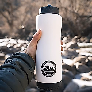 Epic Vostok | Vacuum Insulated Water Bottle with Filter | USA Made Filter | Dishwasher Safe | Stainless Steel | BPA Free Water Bottle | Removes 99.9% Tap Water Contaminants | Coldest | Simple | Modern