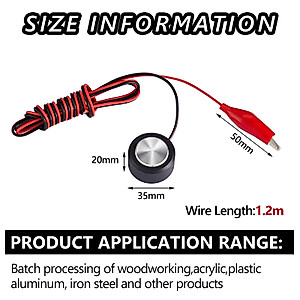 2 Pieces CNC Router Z-Axis Tool Setting Touch Plate CNC Touch Plate Probe Block Router Probe Milling Tool for Milling DIY Engraving Machine Probe