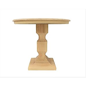 BingLTD - 36" D x 29" H Chelsea Round Dining Table (TT3601 / WH-Chelsea28-UNF)