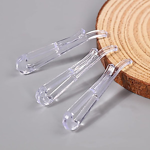 300pcs U Shape Shirt Clip 38mm Transparent Plastic Alligator Clip Shirt Fixing Packing Clip U Shape Clothespins for Ties Socks Pants Shirts