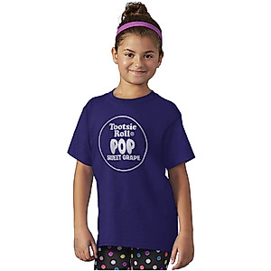 Retro Tootsie Pop Flavor Sweet Grape Crewneck T Shirts Boy Girl