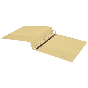 Office Depot® Brand 3-Ring Durable View Binder, 1-1/2" Round Rings, Yellow