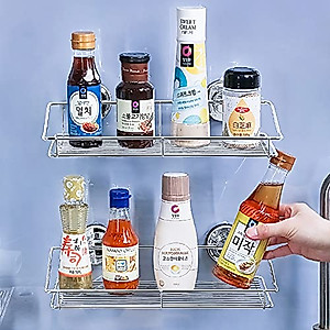 Queta Strong Suction Cup Shower Caddy Bath Shelf Storage with 3 Hooks, Wall Mounted Bathroom Organizer Stainless Steel shower Rack for Shampoo Conditioner Razor, Rectangle Basket for Kitchen Storage