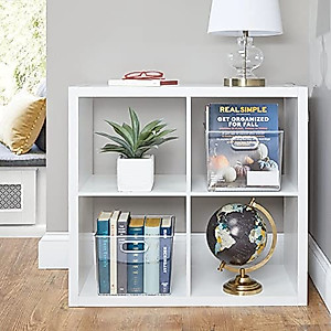 mDesign Plastic Storage Organizer Container Bin, Household Organization for Cabinet, Counter, Drawer, Cubby, and Cupboard, Holds Clothing, Linens, Toys, and Essentials, Ligne Collection, Clear