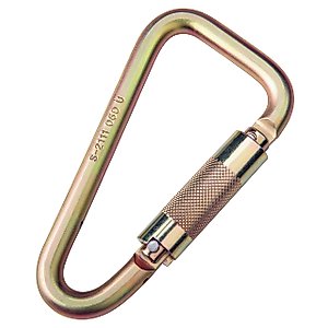 3M DBI-SALA Saflok 1 316" Self-ClosingLocking Steel Carabiner (3600 lb Load Rating)