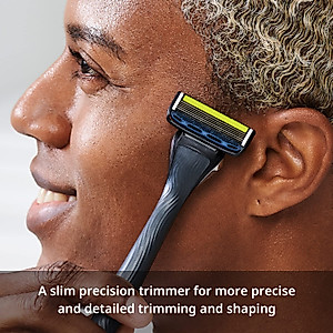 Dorco Pace 5 Pro Razors- Shaving System For Men with Trimmer - 1 Handle + 9 Cartridge Set