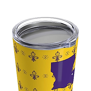 State Pride Series Baton Rouge Louisiana Edition - Personalized Stainless Steel Tumblers for Travel Indoor Outdoor Use Keep Coffee Warm Beer Cold - Cup Mug for Pool Beach Office Presents and Gift