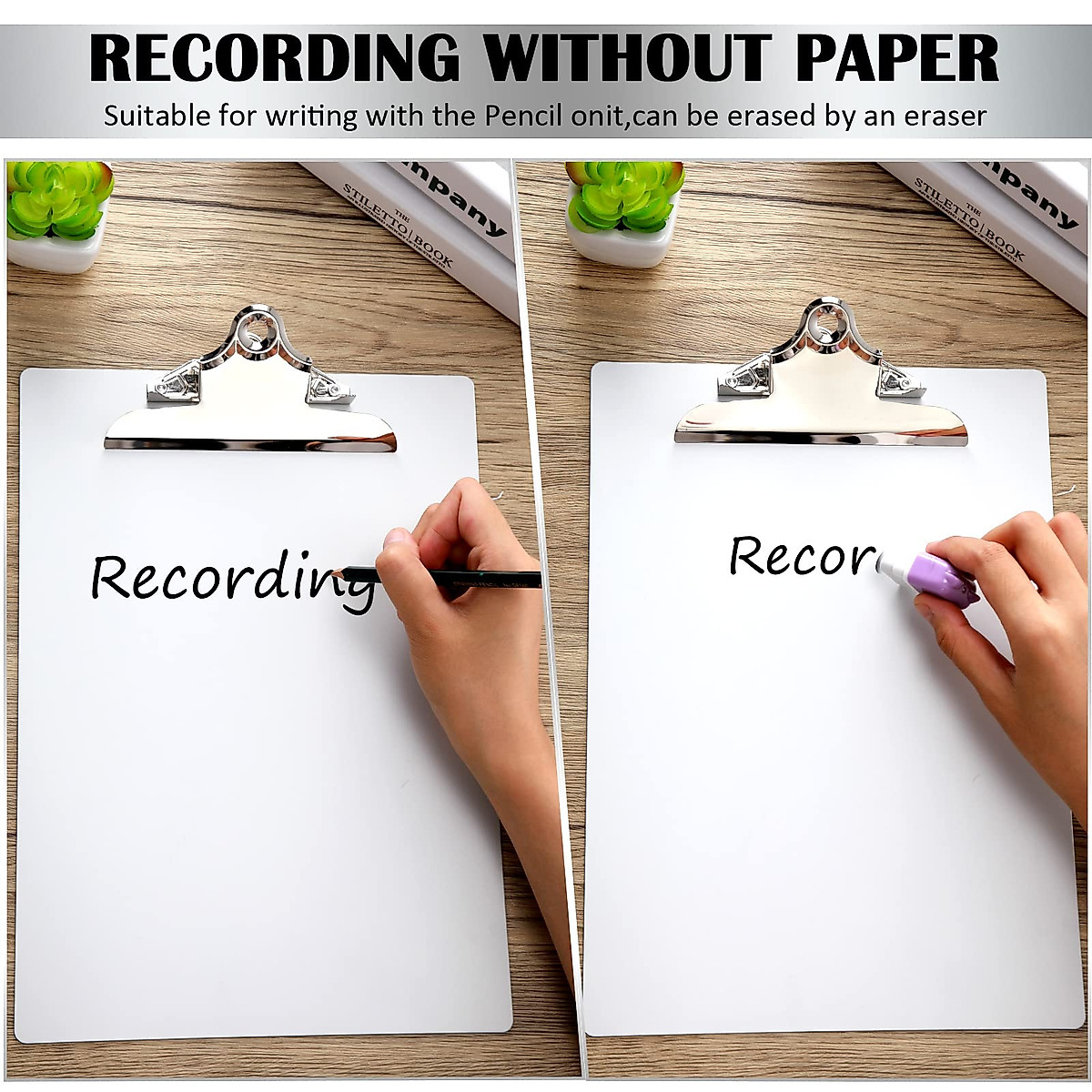 Mimorou 8 Pcs Metal Clipboard Heavy Duty Aluminum Clipboards 12 x 9 Inch Metal Clip Board with Low Profile Clip A4 Letter Size Document Holder for Office School Medical Jobsite Laboratory