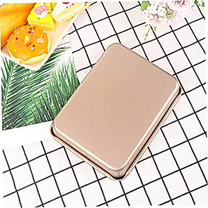 Luxshiny Pan Set 3 pcs Pans Roaster Carbon Meat Kitchen Cheesecake Toast Tool Pan Dessert Bread for Metal Tins Plate Deep Supplies Pie Leakproof Oblong Restaurant Household S Pot Loaf Tools Grill Set