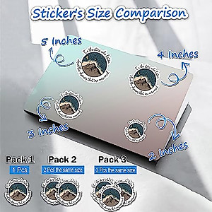 Miraki To The Stars Who Listen Sticker, Mountain Stickers, Cute Stars Stickers, Water Assitant Die-Cut Vinyl Stickers Decals for Laptop Phone Kindle Journal Water Bottles, Stickers