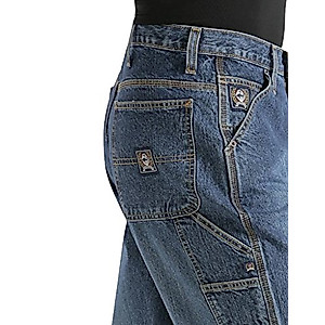 Cinch Men's Blue Label Carpenter Loose Fit Jean , Medium Stone Sandblast, 38W x 36L