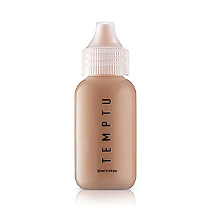 TEMPTU S/B Silicone-Based Airbrush Foundation: Professional Long-Wear Liquid Makeup, Sheer To Full Coverage For A Hydrated, Healthy-Looking Glow & Luminous, Dewy Finish On All Skin Types, 004 Sand, 1 Fl Oz