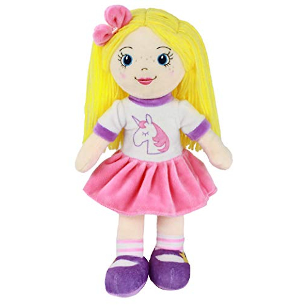 Playtime by Eimmie 14” Soft Baby Doll - Plush Rag Dolls for 2 Year Old Girls & Boys, Toddler & Infants - Washable & Sensory Fabric Body - 3pc Set