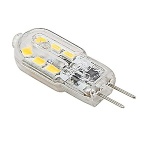 G4 LED Light Bulbs G4 Bi-Pin Base 1.5W (20W Halogen Bulb Equivalent) 12V Warm White 3000K LED Bulbs for Landscape Ceiling Under Counter Puck Lighting,Pack of 10,Clear Cover