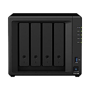 Synology DiskStation DS920+ NAS Server for Business with Celeron CPU, 8GB DDR4 Memory, 1TB M.2 SSD, 40TB HDD Storage, DSM Operating System