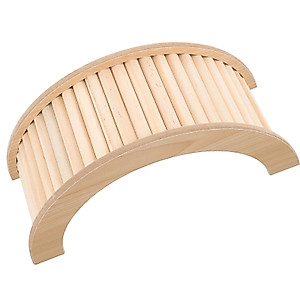 POPETPOP Climbing Toys Rabbit Toy Rat Bridge Toy Hamster Wood Bridge Rat Toys Hamster Climbing Bridge Chinchilla Bridge Chicken coop ramp Hamster Bridge Arch Bridge Ladder Wooden