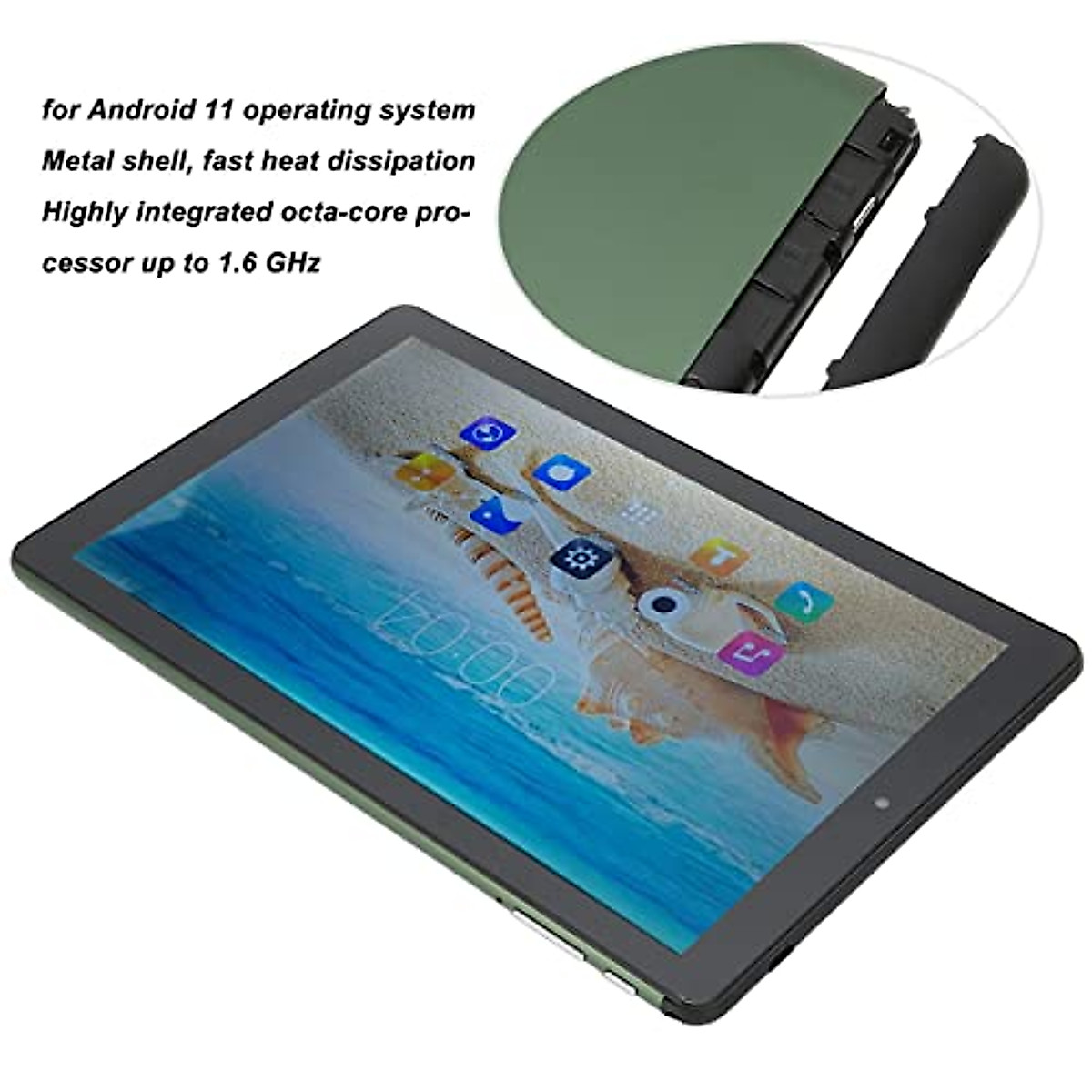 10in Tablet for, 2GB RAM 32GB ROM 2MP and 5MP Dual Camera 5G Dual Frequency WiFi 4000mAh Tablet PC Support BT, GPS, Storage Expansion