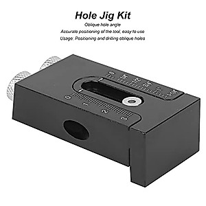 Oblique Hole Locators Hole Jig Kit Carpenters Woodworking Angle Drill Guide Hole Tool