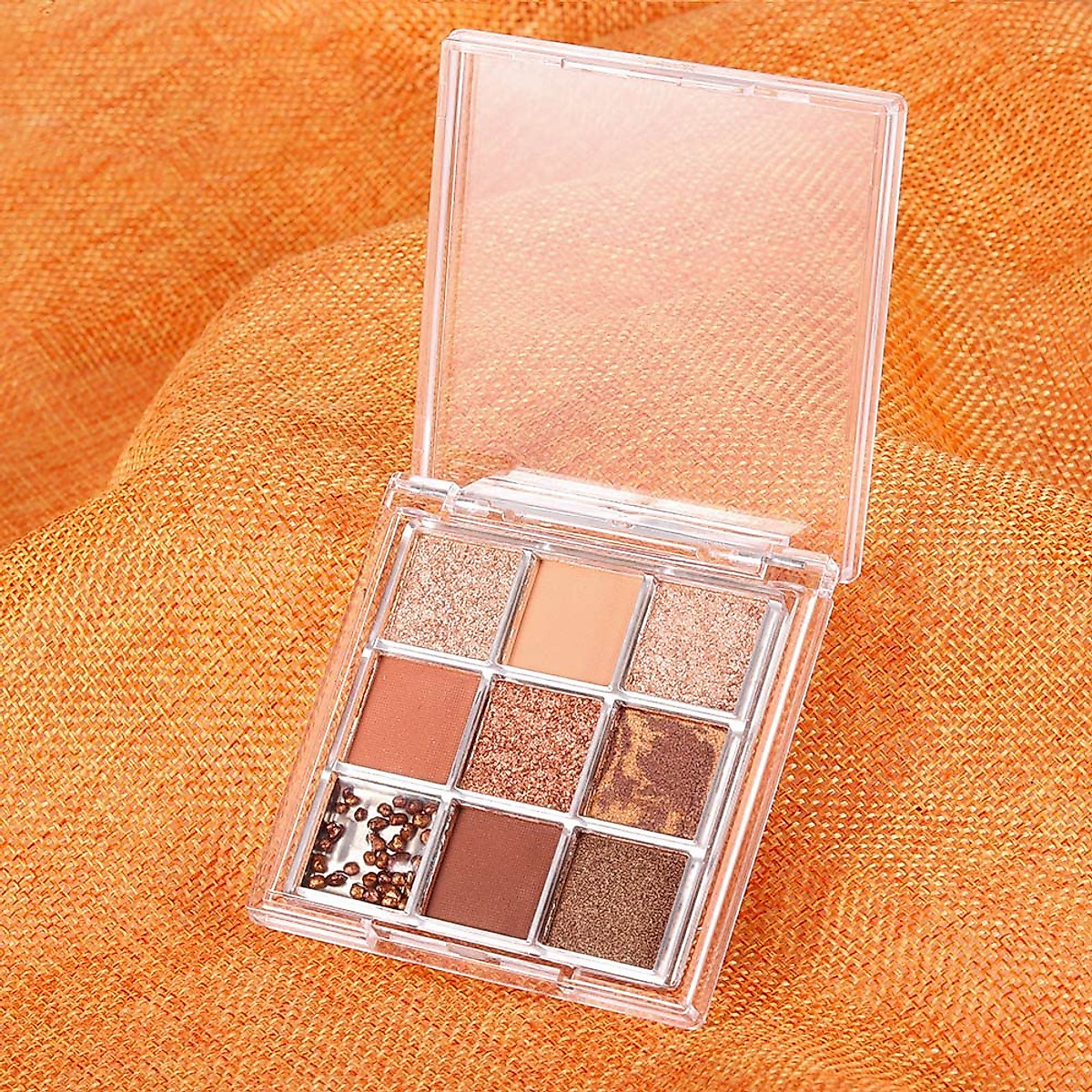 AMY'S DIARY Copper Matte and Shimmer Eyeshadow Palette, Hazel Smokey Eye Makeup Palette, Waterproof Long Lasting