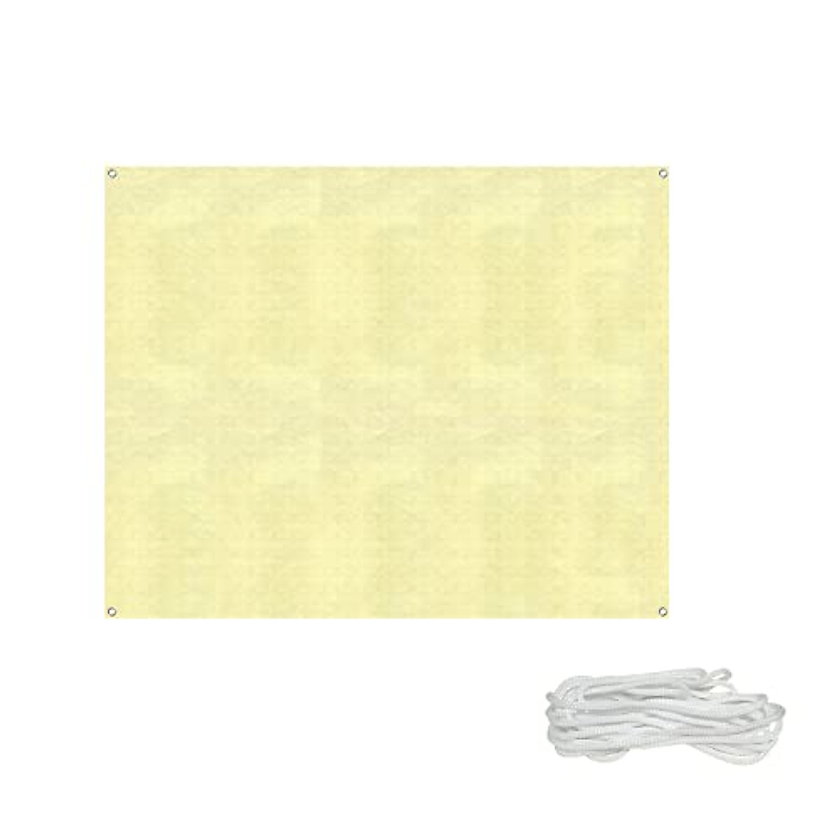 ZGOEK Sun Shade Sail, Rectangle Shade Sail UV Block 90% Shade Fabric Sun Shade Cloth for Outdoor Patio Lawn Garden Beige 2x1.6m/6.5x5.2ft