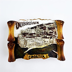 Dubrovnik Croatia Refrigerator Magnet Travel Souvenir Refrigerator Decoration 3D Fridge Magnetic Sticker Hand Painted Craft Collection