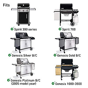 Cast Iron Grates 7527 65906 7525 7526 7639 7638 for Weber Spirit E-310 E-320 S-310 300 series Spirit II E-310 SP320 Spirit 700 Genesis Silver B/C, Genesis Gold B/C 46510001 47510001 45010001 49010001