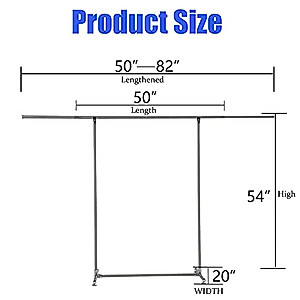 XiTuanYuan Clothes Drying Racks Stainless Steel Retractable Racks Clothes Rack for Indoor Outdoor with Windbreak Hook