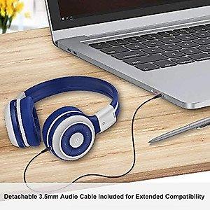 2 Pack of SIMOLIO Bluetooth Headphone for Teens, Kids Headphone with 75dB,85dB,94dB Volume Limited, Kids Bluetooth Headphone with Mic, On-Ear Headset with EVA Case (Mint+Grey)