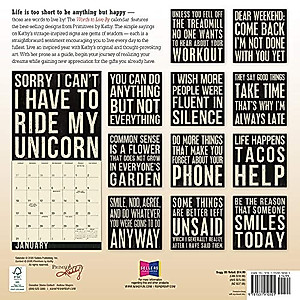 2021 Words to Live By 16-Month Wall Calendar