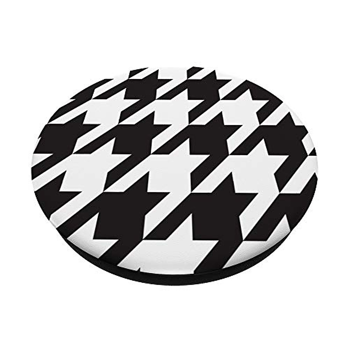 Houndstooth Black and White Pattern Print PopSockets PopGrip: Swappable Grip for Phones & Tablets