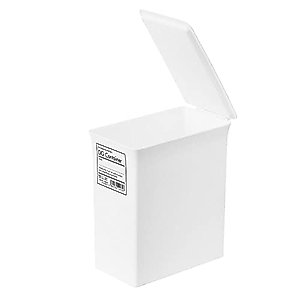 CHDHALTD Plastic Laundry Powder Container,Laundry Shelf Storage Organizer with Hinged Lid Holds Detergent Powder, Clothes Pins, Dryer Sheets(B)