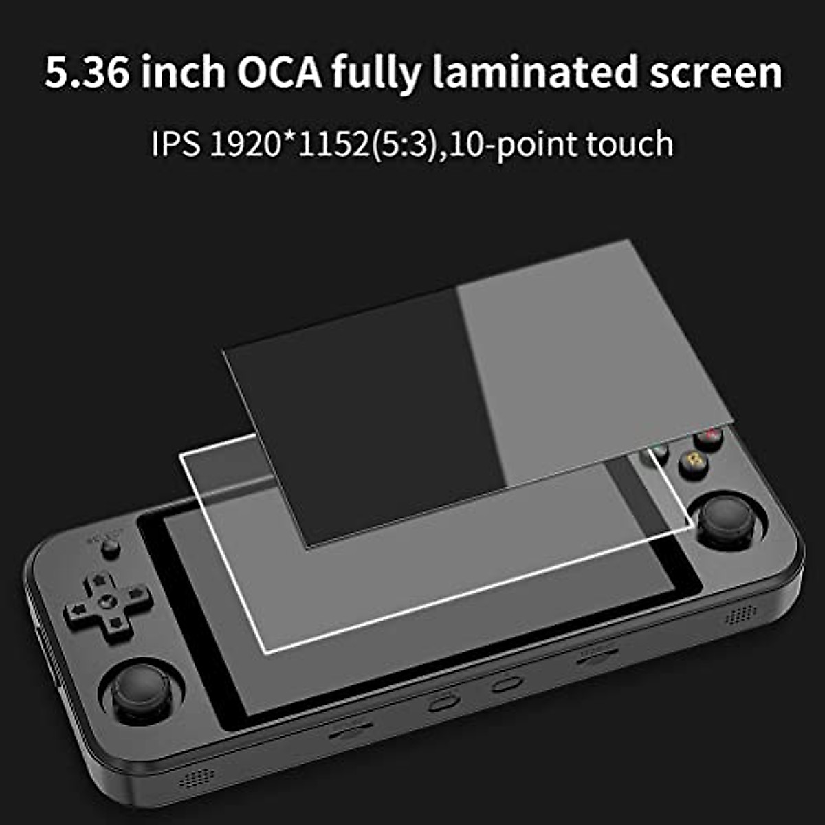 Brteyes 5.36  Touch Screen Handheld Game Console-Linux Android 7.1 Dual System Game-WiFi Online- 6 Hours of Battery Life-Dual TF Card Expansion 7500 Games Boy&Friend